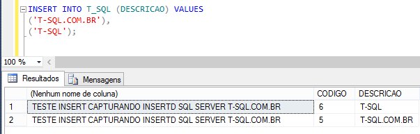Fazendo uso da tabela temporária INSERTED dentro de uma trigger no SQL ...